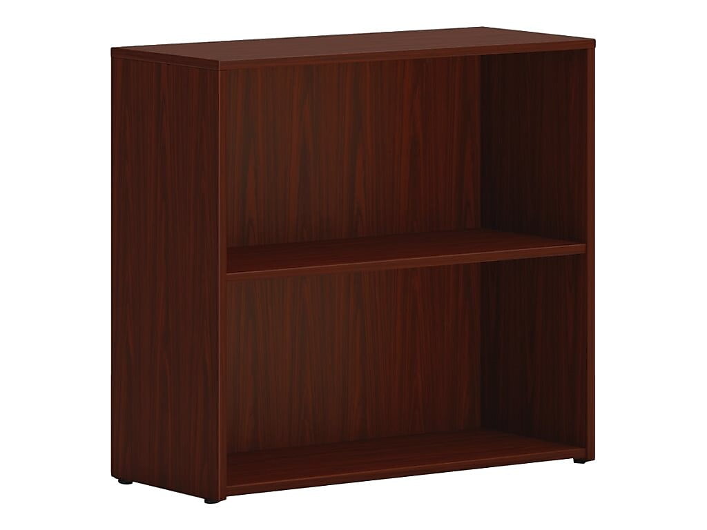HON Mod 2-Shelf 29"H Bookcase Traditional Mahogany LBC3013B2LT1 ...