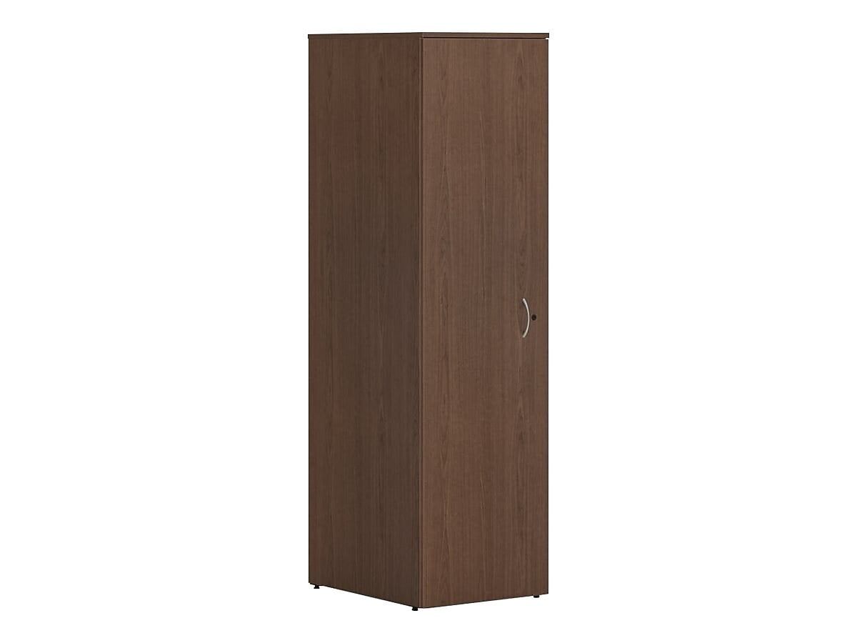 HON Mod 65" Wardrobe with 1 Shelf Sepia Walnut PLW1824LE1 - Walmart.com