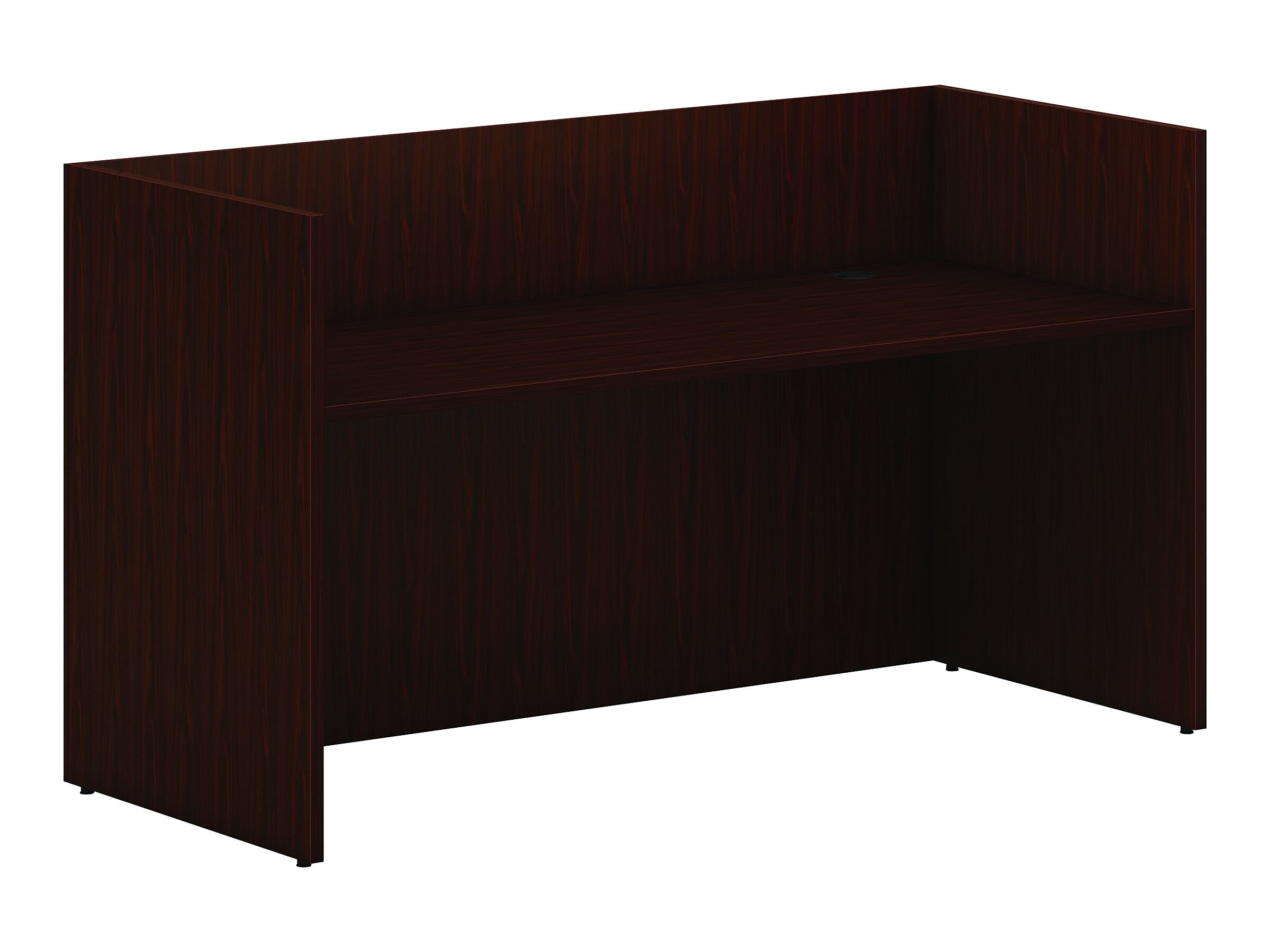HON Mod 72" Reception Desk Shell Traditional Mahogany PLRDS7230LT1 ...