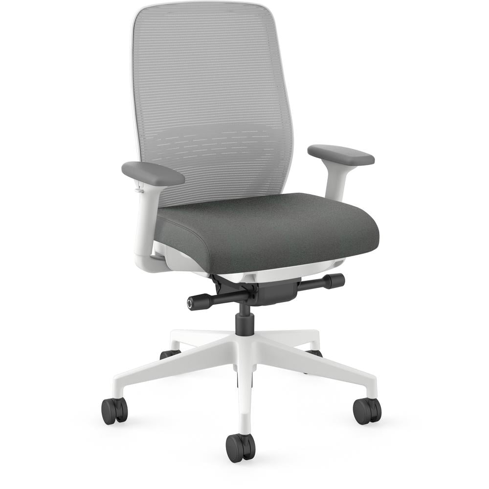 HON Nucleus Recharge Task Chair - Iron Ore Fabric Seat - Fog Back ...