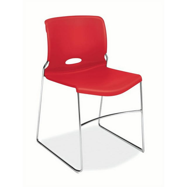 HON Olson High-Density Stacking Chair, Set of 4, in Cherry (H4041 ...