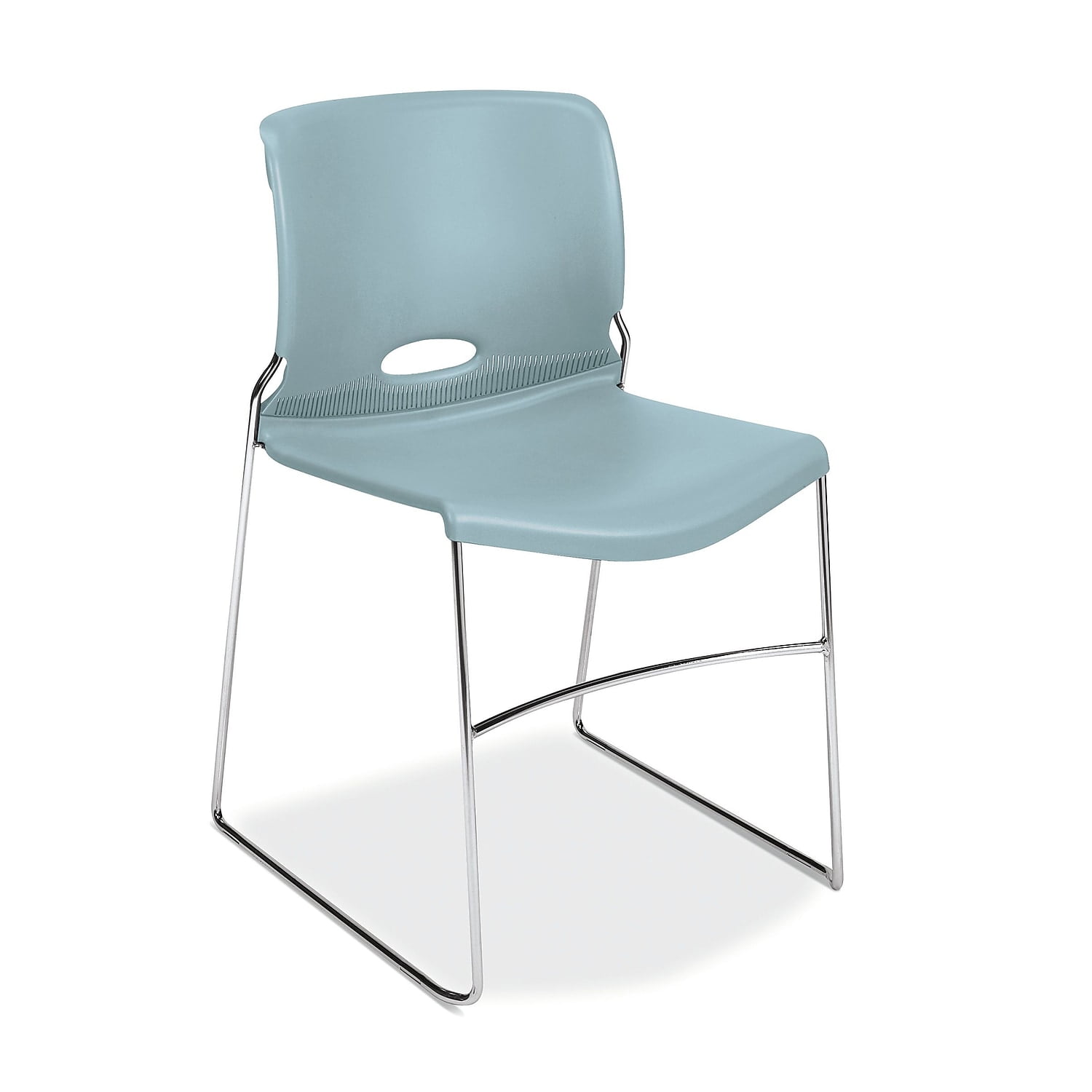 HON Olson Stacker High-Density Steel Stacking Chair Surf Shell 4/Carton ...