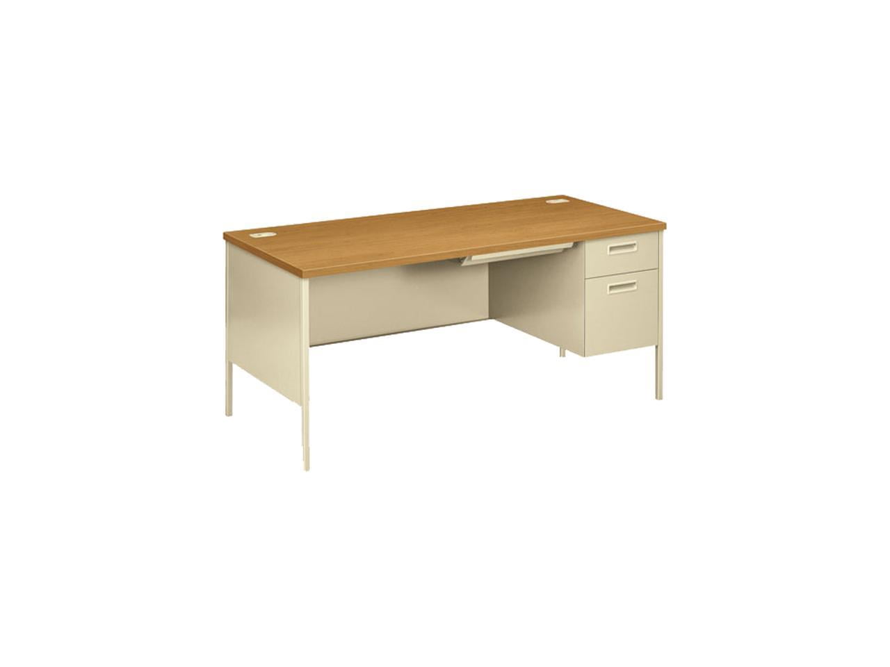 HON P3265RCL Metro Classic Right Pedestal Workstation Desk, 66w x 30d ...