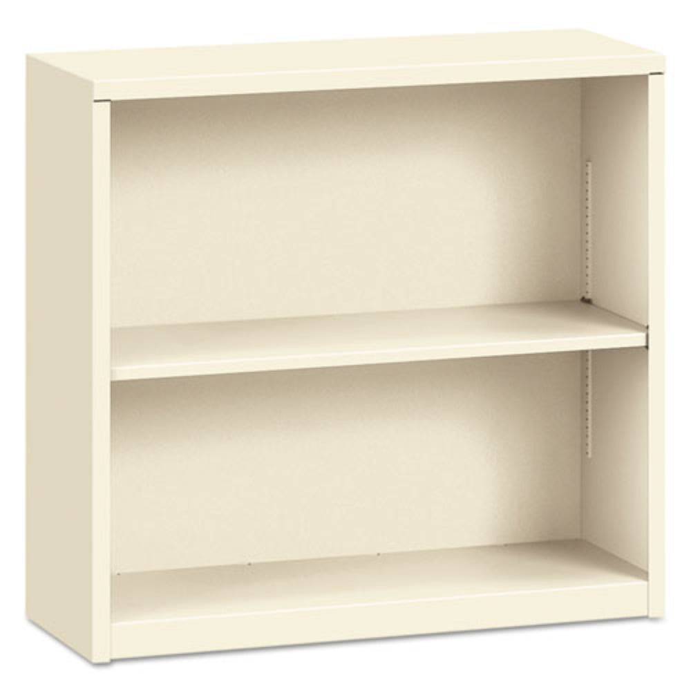 34.5 in. x 12.63 in. x 29 in. 2-Shelf Metal Bookcase - Putty - Walmart.com