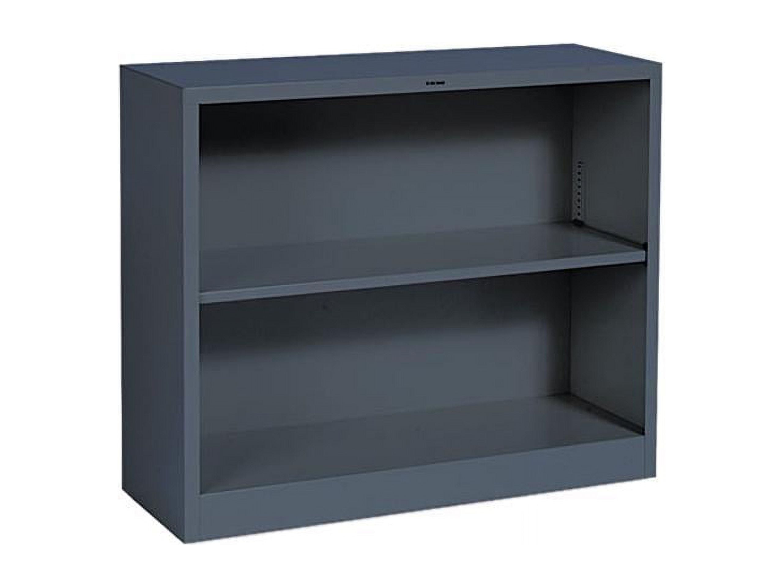 HON Office Room Furniture, Small Metal Bookshelf, 2 Adjustable Shelves ...