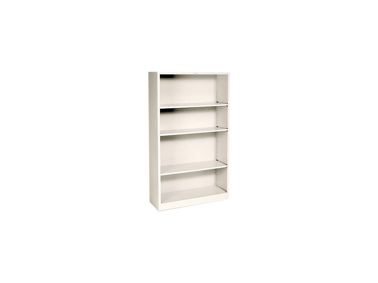 HON S60ABCL Brigade Metal Bookcases, 4 Shelves, Putty - Walmart.com