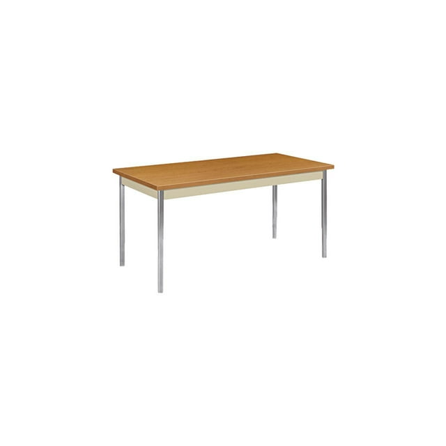 HON Large Sturdy Utility Table, Rectangular, 60w x 30d x 29h, Harvest ...
