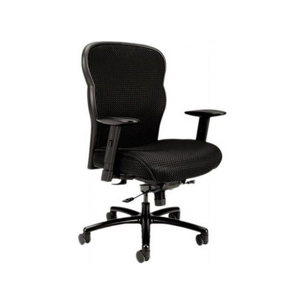 HON VL705VM10 Big and Tall High-Back Chair Black Frame - Black Mesh ...