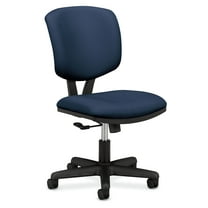 HON Volt Armless Task Stool Chair with Rolling Base and Office Desk ...