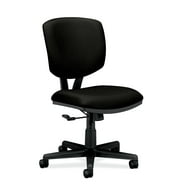 HON Volt Armless Task Stool Chair with Rolling Base and Office Desk ...
