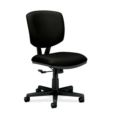 HON Volt Armless Task Stool Chair with Rolling Base and Office Desk ...