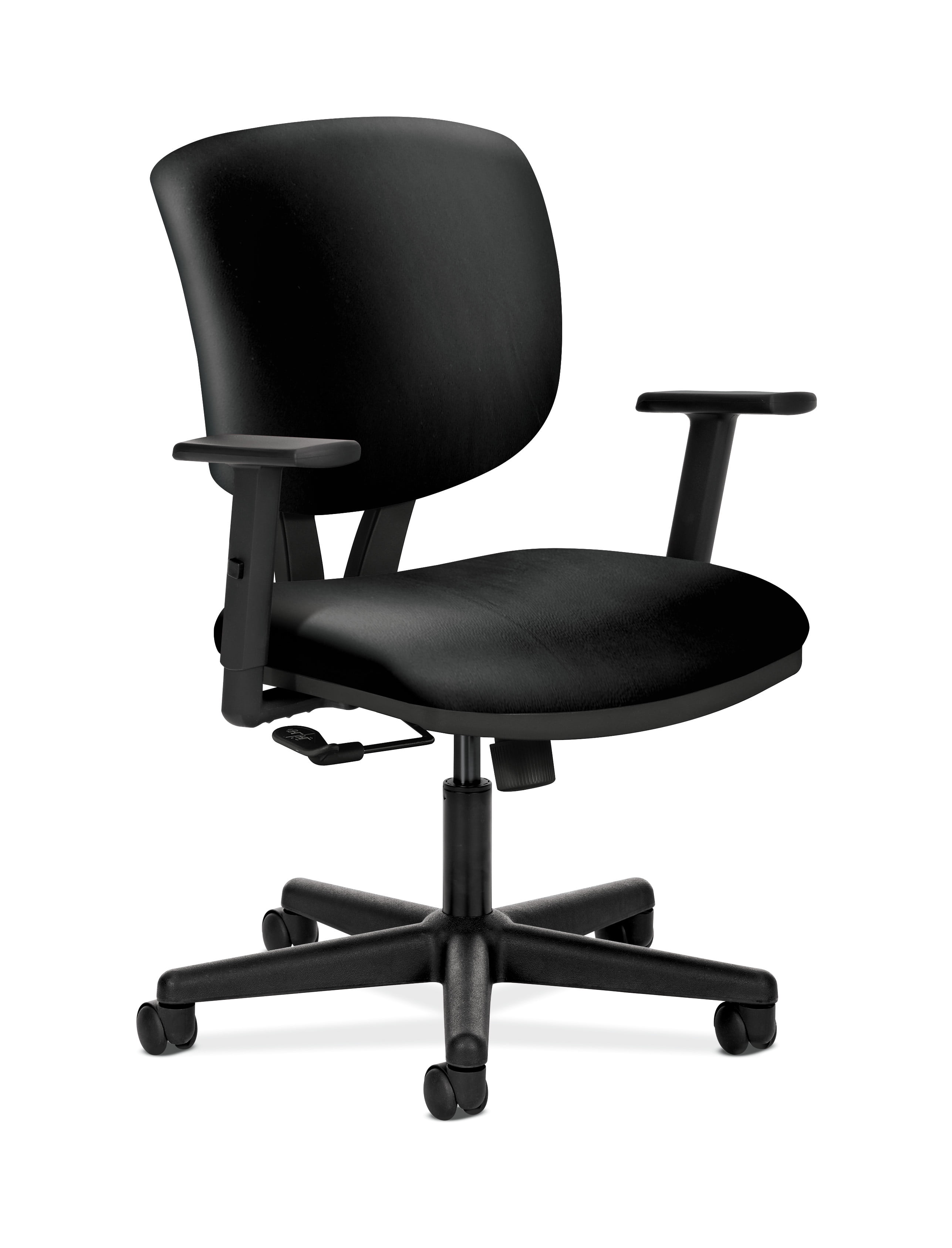 HON Volt Task Chair, Center-Tilt, Tension, Lock, Adjustable Arms, Black ...