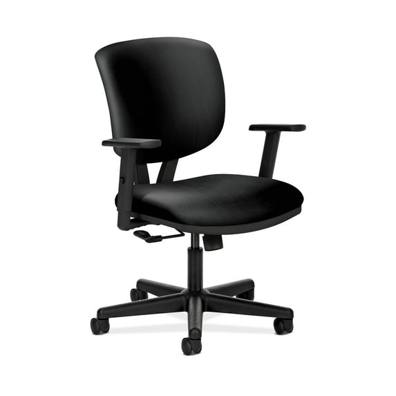 HON Volt Task Chair, Center-Tilt, Tension, Lock, Adjustable Arms, Black ...