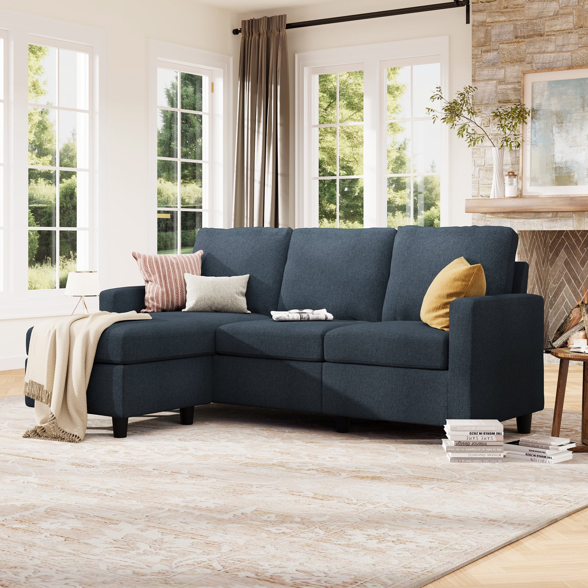 Modern L-Shaped Sectional Sofa for Small Spaces in Nepal | Ubuy