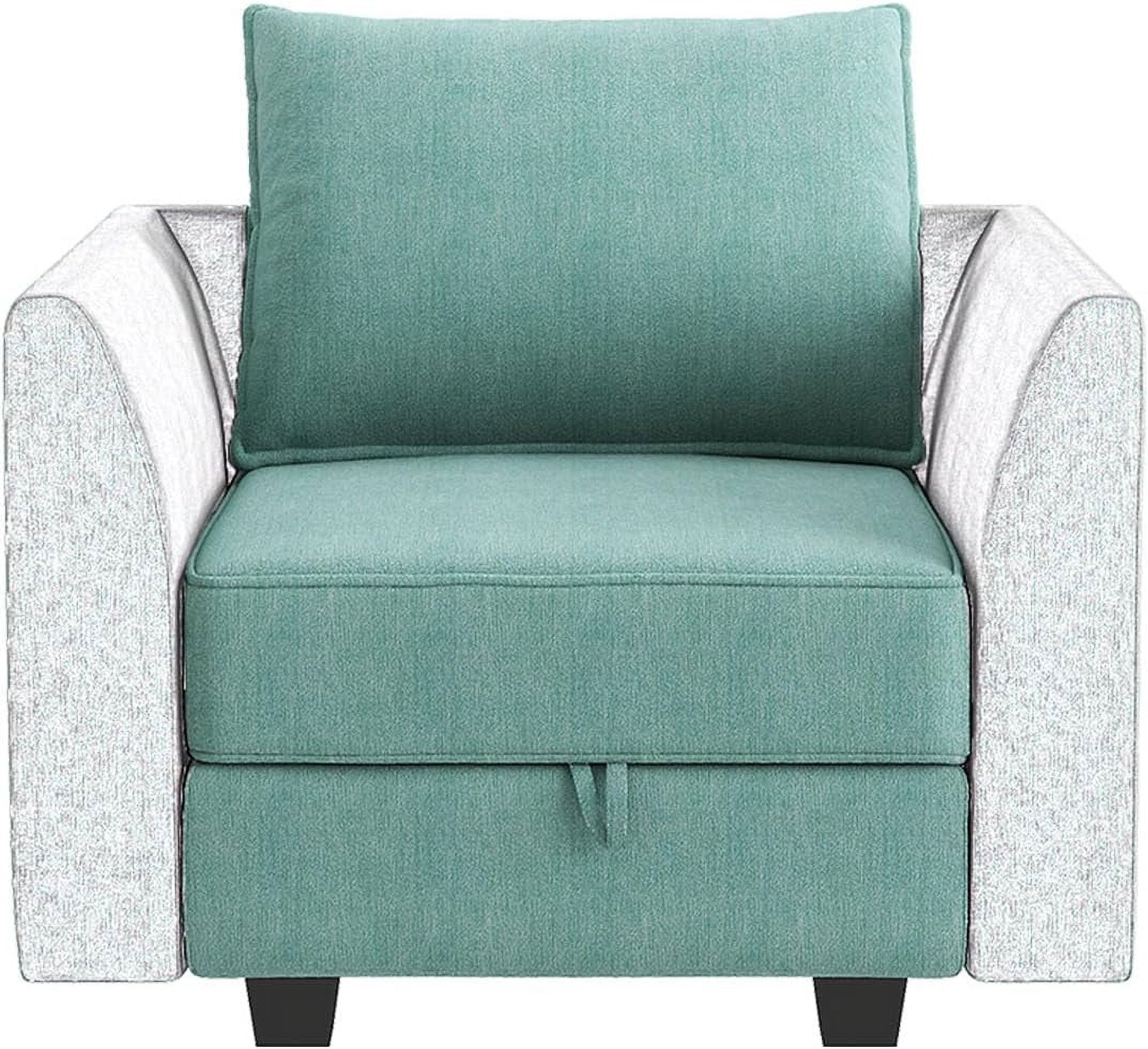 HONBAY Modern Fabric Middle Module for Modular Sofa Customizable ...