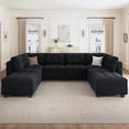 HONBAY Modern U-Shape Sectional Sofa with Storage, Convertible Sleeper ...