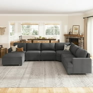 HONBAY Modular Sleeper Sofa Bed with Storage, Corduroy Fabric & Easy ...