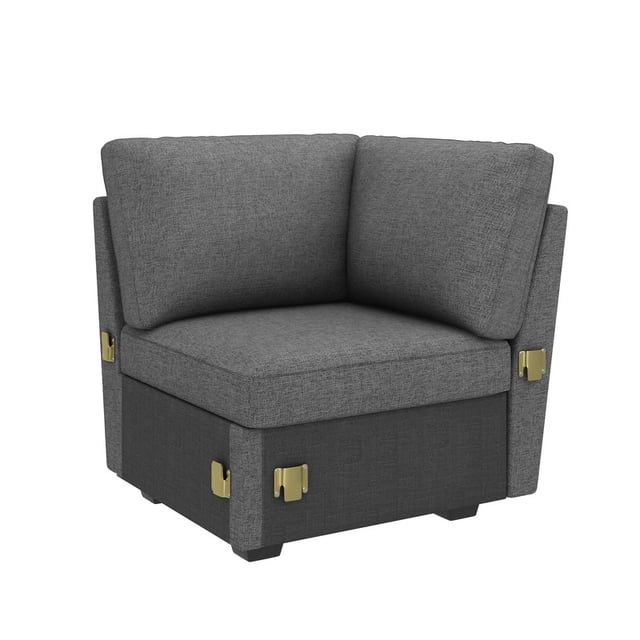 HONBAY Modular Sleeper Storage Sofa, Loveseat, Grey - Walmart.com