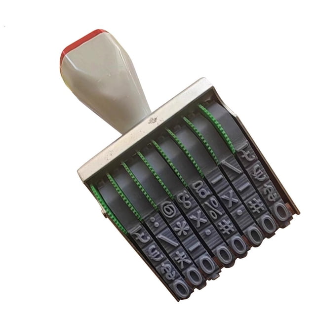 HONCLL 0-9 Number Stamp Business Stamp Adjustable Numbering Stamp ...