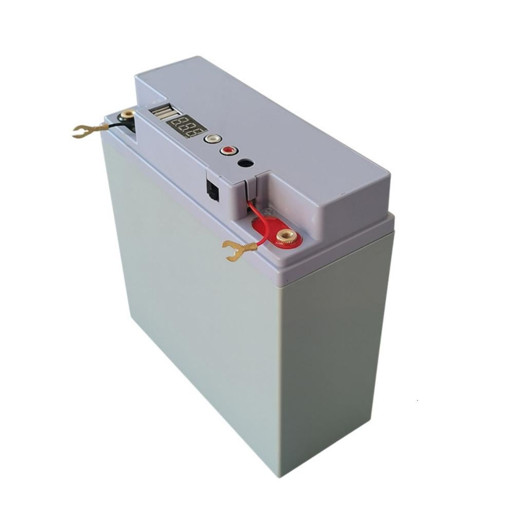 HONCLL 12V 17A Mobile Power Box Battery Storage Case Box with LCD ...