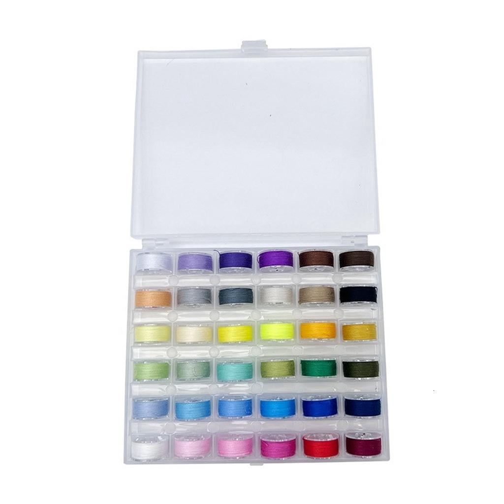 HONCLL 38Pcs Pre-Wound Bobbins Thread Set, Sewing Machine Thread ...