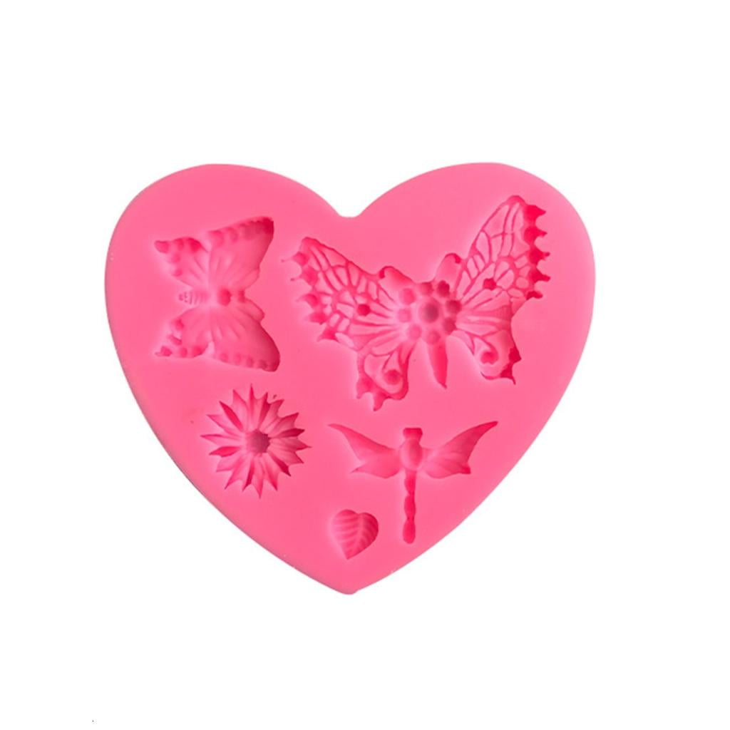 HONCLL 3D Letter Butterfly Heart Coloring Painting Model Molds Craft ...