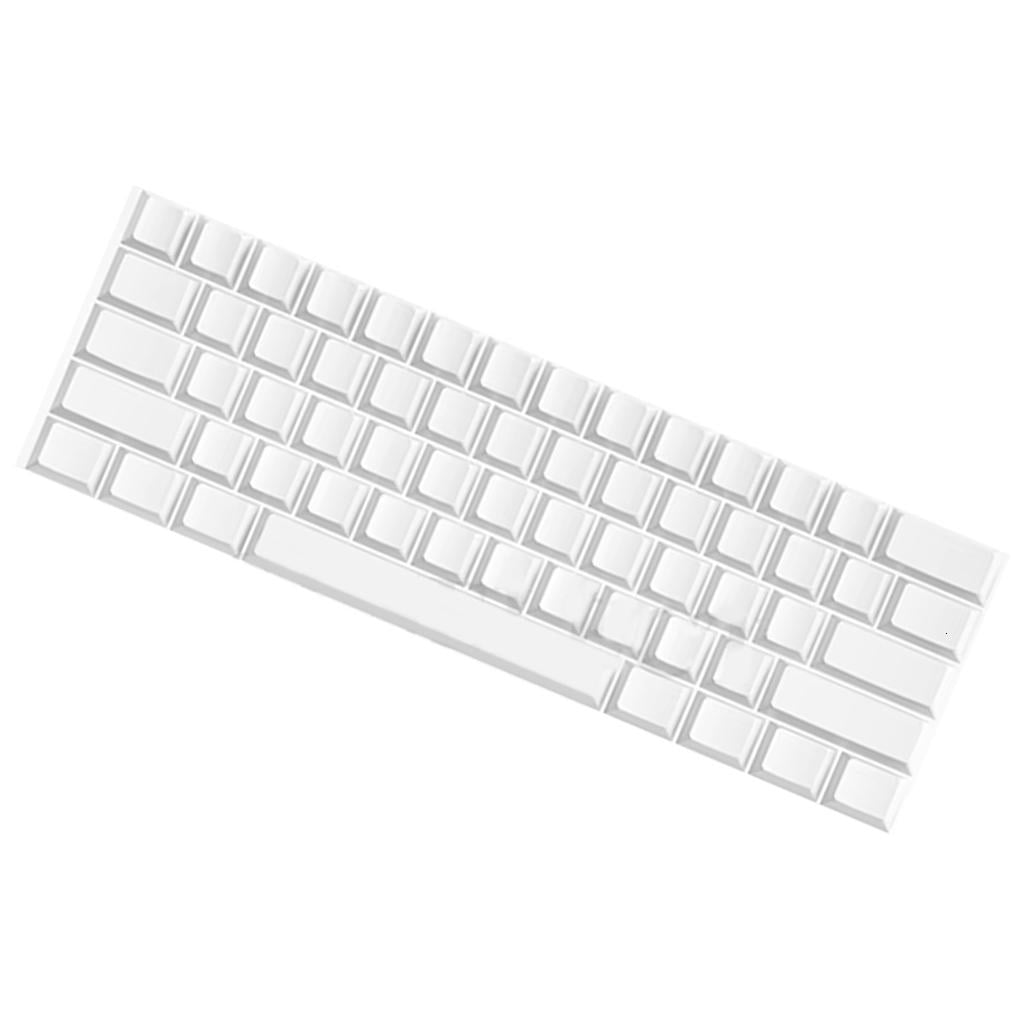 HONCLL 61 Key Blank White Keycaps Set Original Height for Most ...