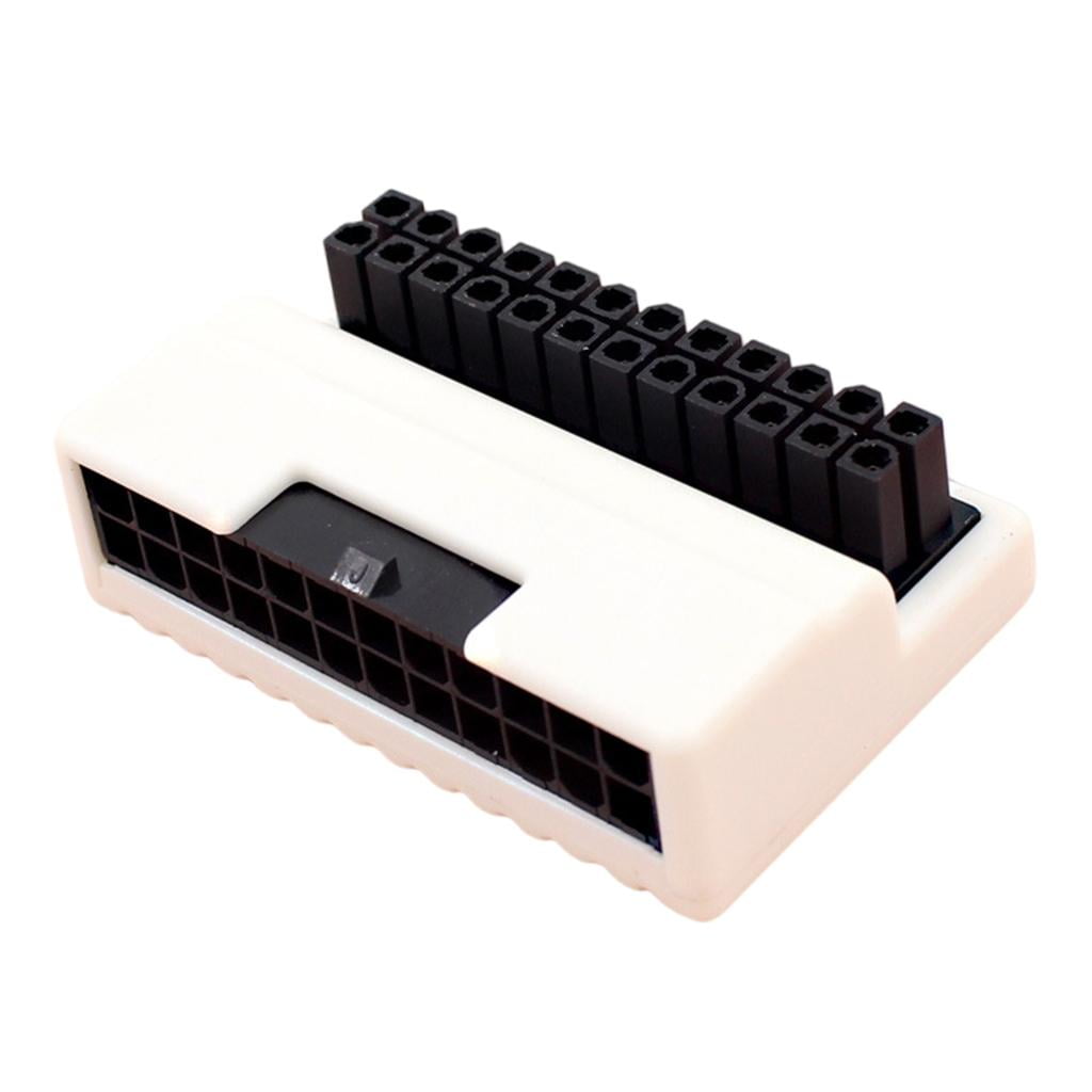 HONCLL 90 Degree 24Pin Female to 24Pin Male Power Adapter Mainboard ...