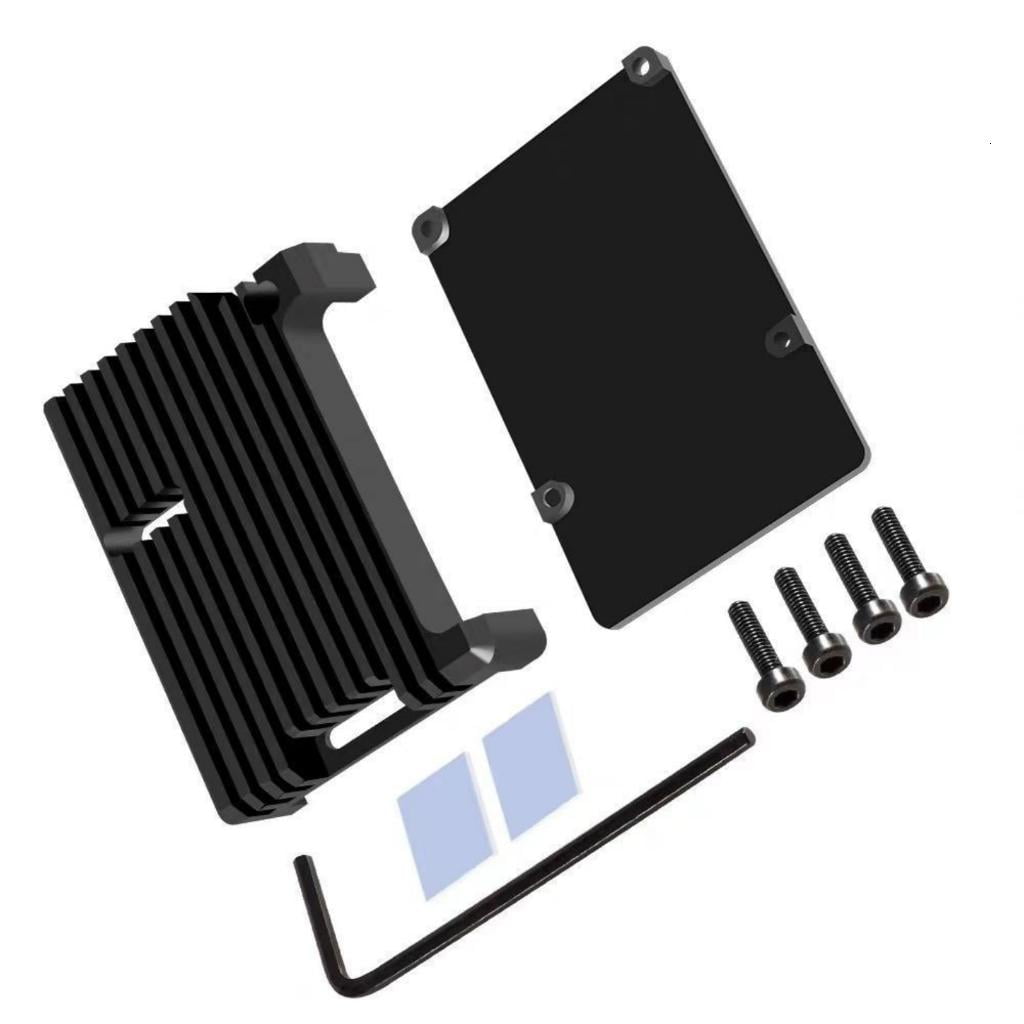 HONCLL Aluminium Alloy Pi 4B Armors Case for Raspberry Pi4B Heatsink ...