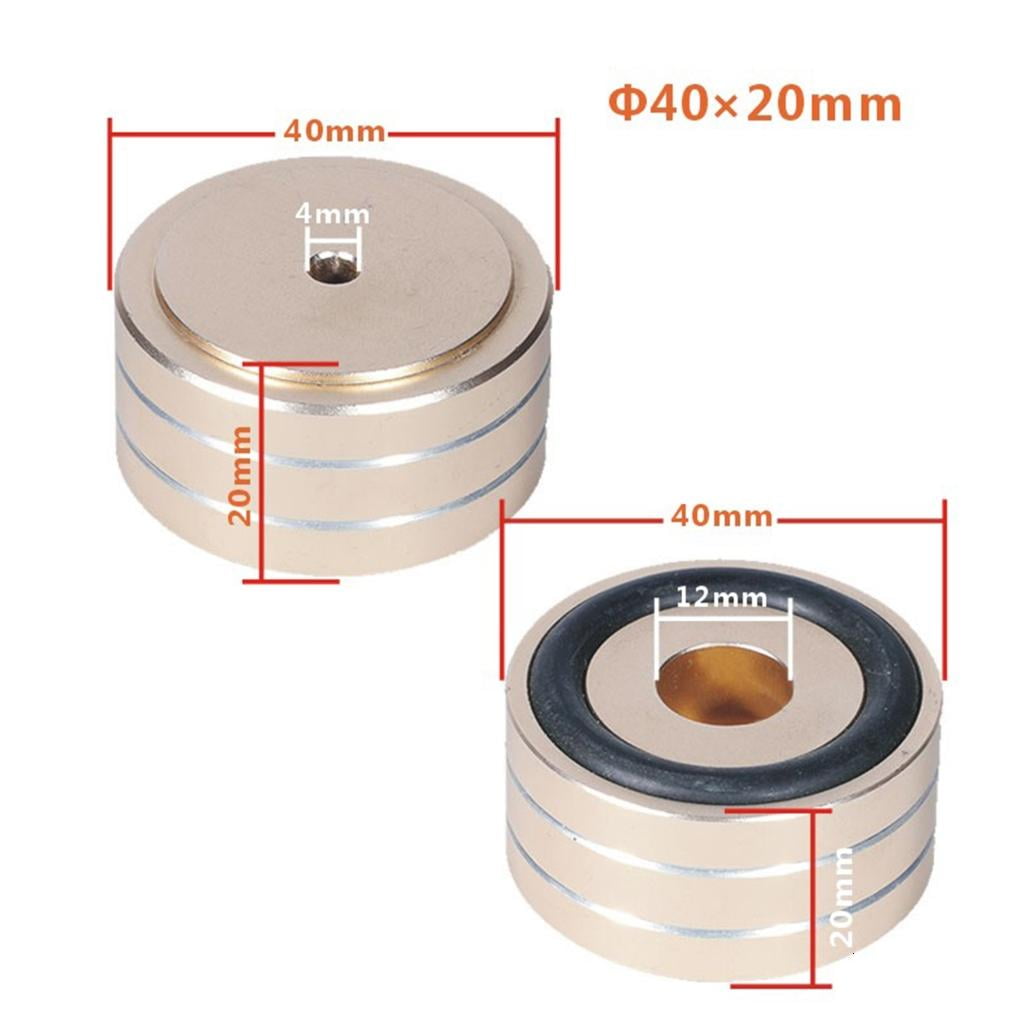 HONCLL Aluminum Stabilization Pad Slip Proof Rubber Foot for Auditory ...