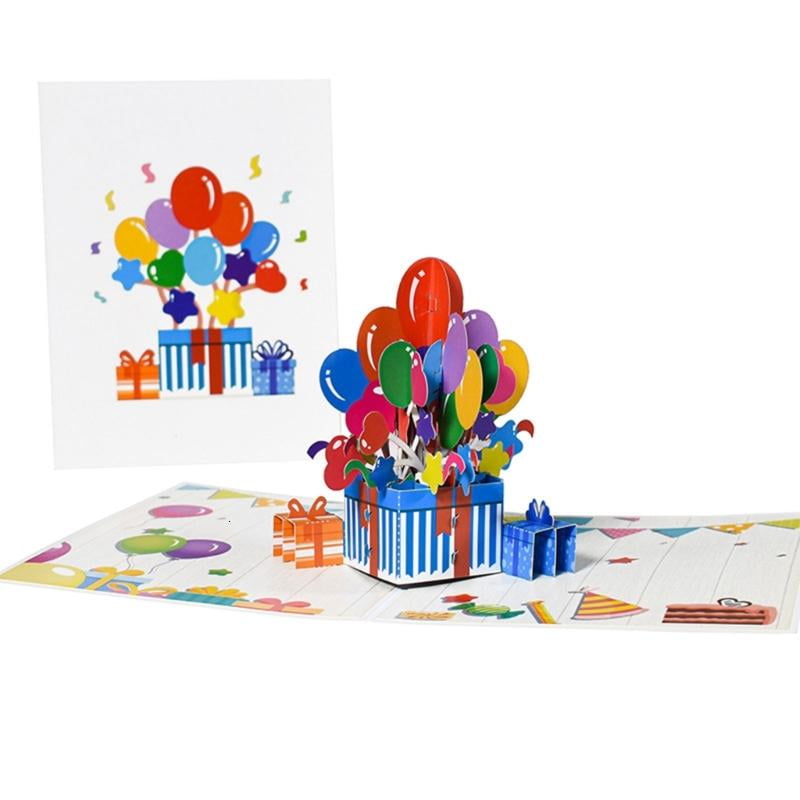 HONCLL Balloon 3D for Pop Up Greeting Card Postcards Gifts with ...