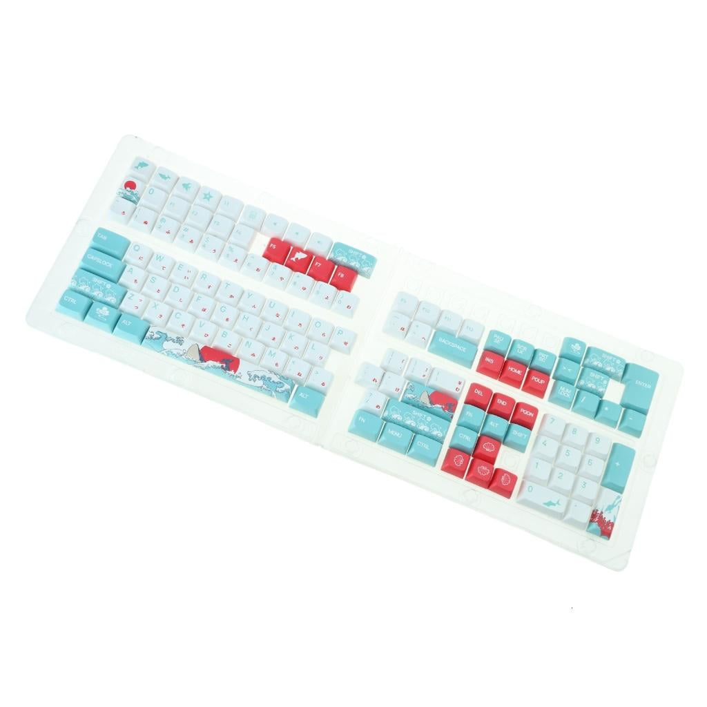 HONCLL Coral Sea Themed PBT Keycap Set XDA/OEM Profile Comfortable Keys ...