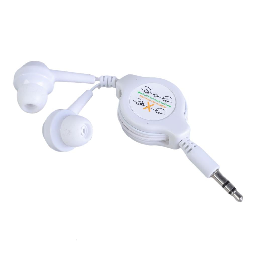 HONCLL Corded Earbuds In-Ear Earphones with Retractable Cable Noise ...