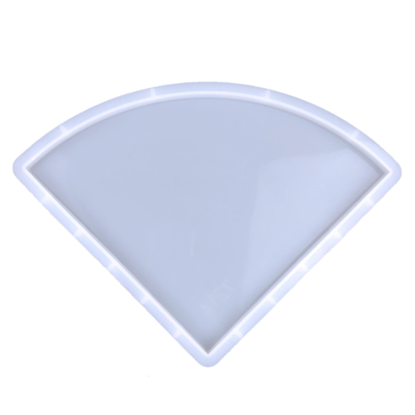 HONCLL Diy Crystal Epoxy Round Sector Shelf Mould Wall Corner Bracket ...