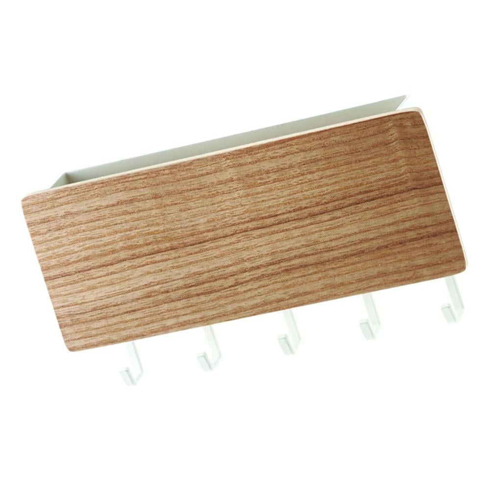 HONCLL Entryway Wall Storage with Key Hooks and Mail Organizers Sturdy ...