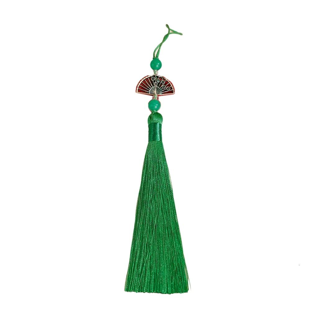 HONCLL Handcraft Han Fu Pendant With Vibranting Fan Tassels Portable ...