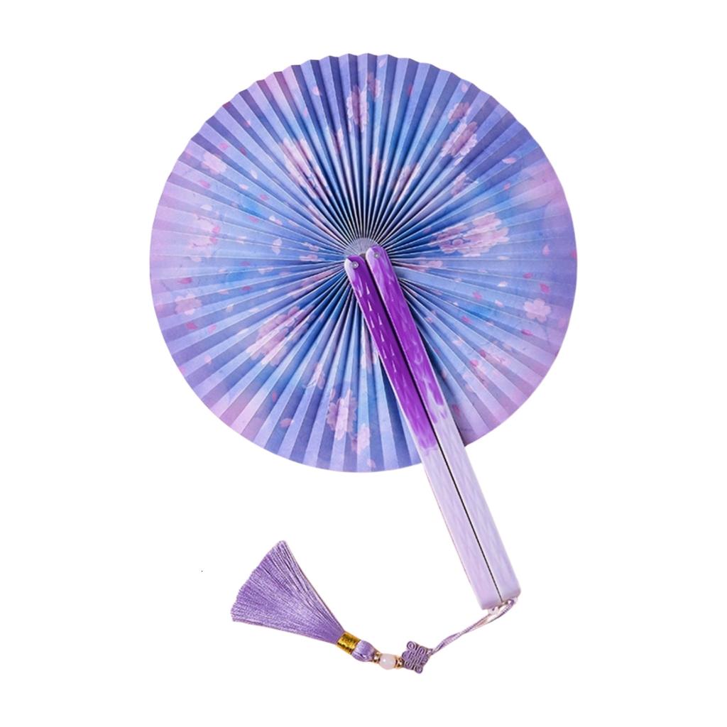 HONCLL Handheld Hand Fan With Pendant Magnetic Folding Fan For Women ...