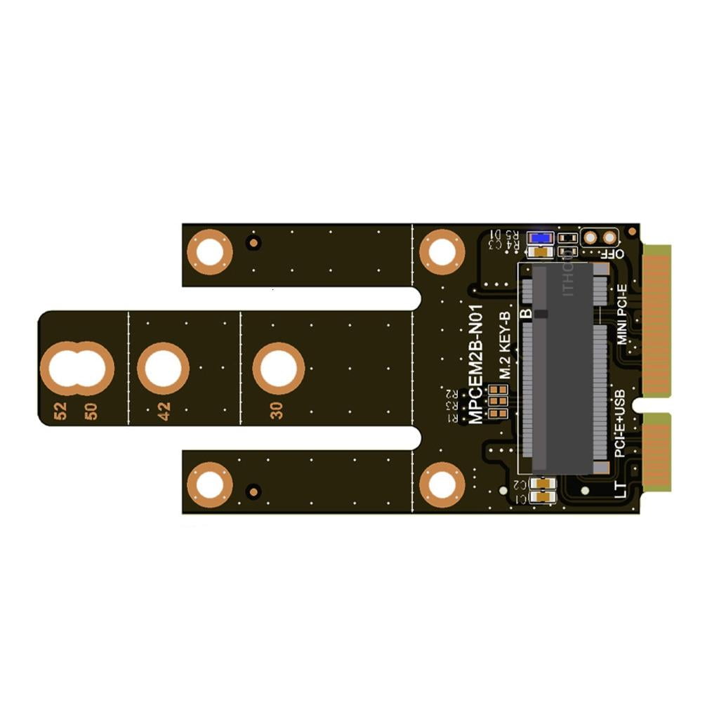 HONCLL High Efficiency M.2 NGFF Key B to mPCIE Conversion Adapter with ...