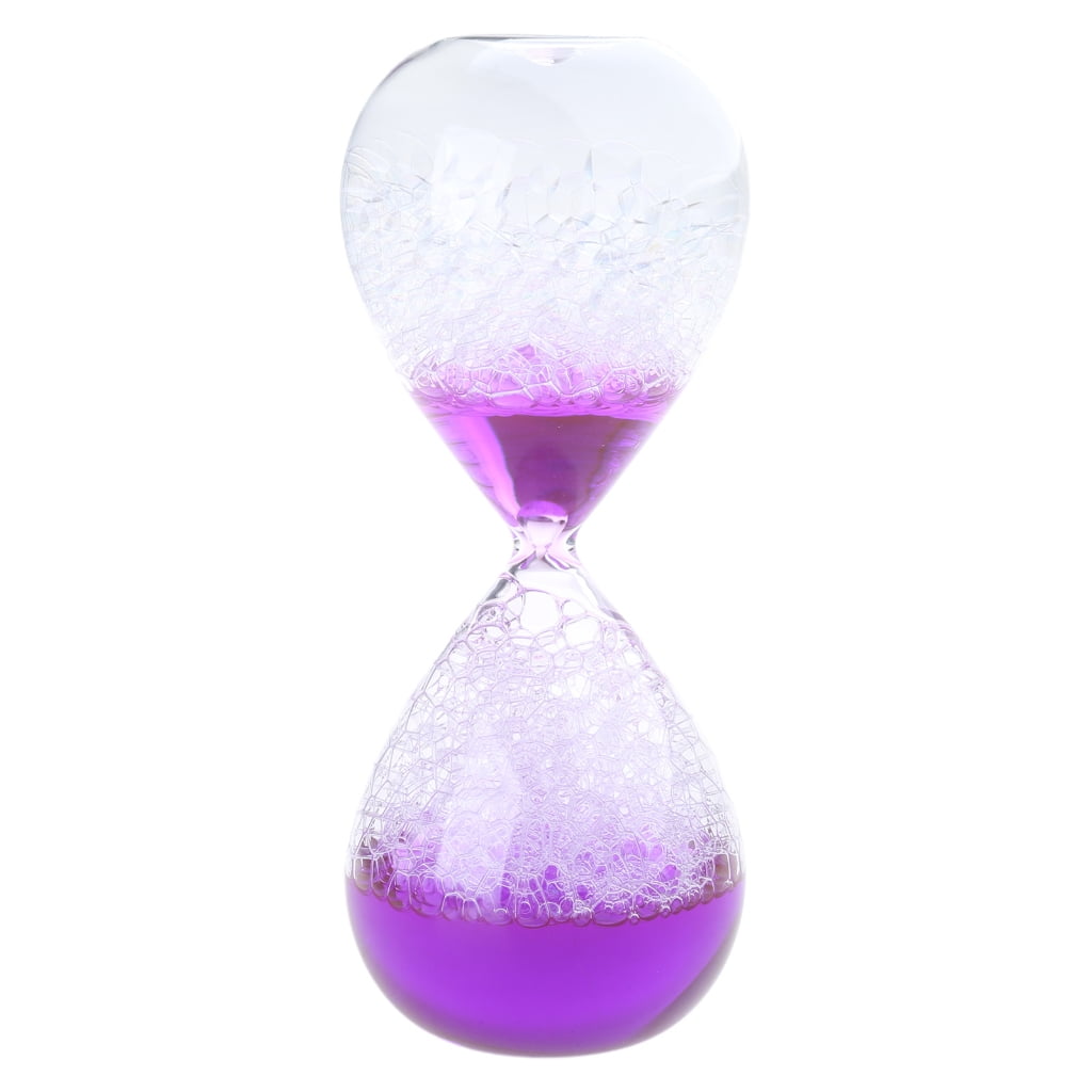 Tizuqe Glass Liquid Motions Sand Timers Flowing Bubble Hourglasses ...