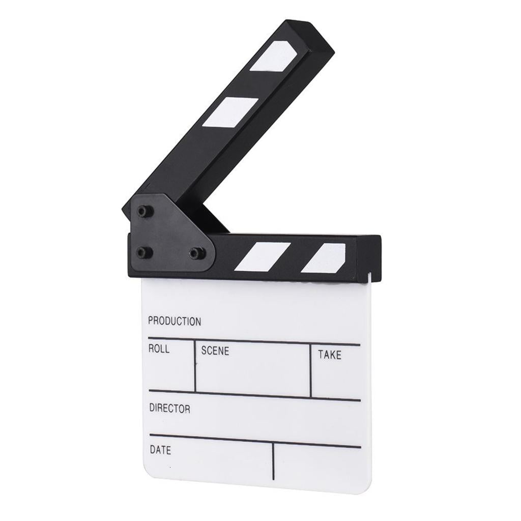 HONCLL Mini Acrylic Clapper Board Film Movie Clapperboard for Creative ...