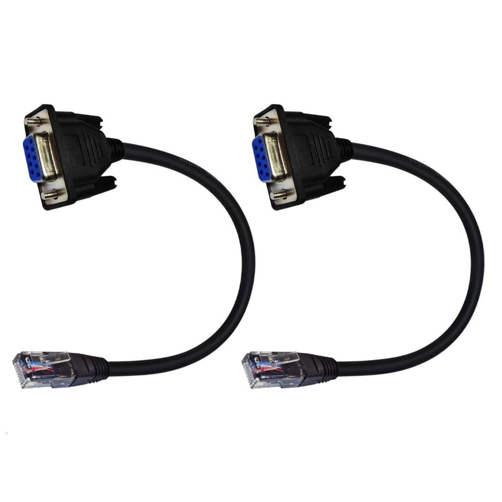 HONCLL RJ45 Male To DB9 Female Serial Consoles Cable For Routers ...