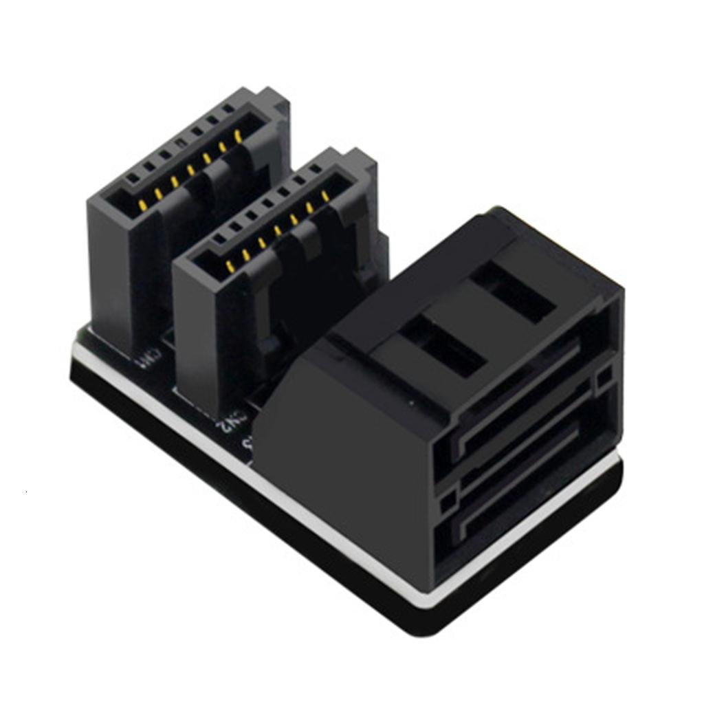 HONCLL Sata to Sata 90° 180° High-speed Degree Angle Computer Adapter ...
