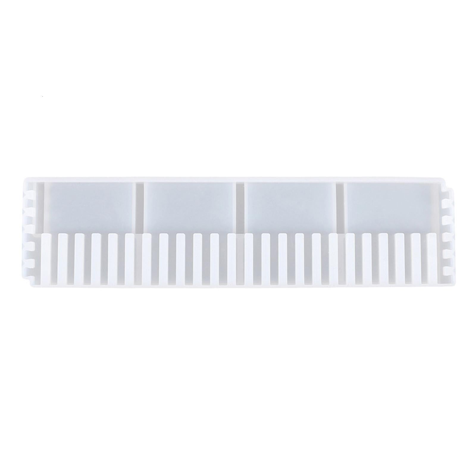 HONCLL Serrated Frame Silicone Mold Transparent Comb Shape Frame Mold ...