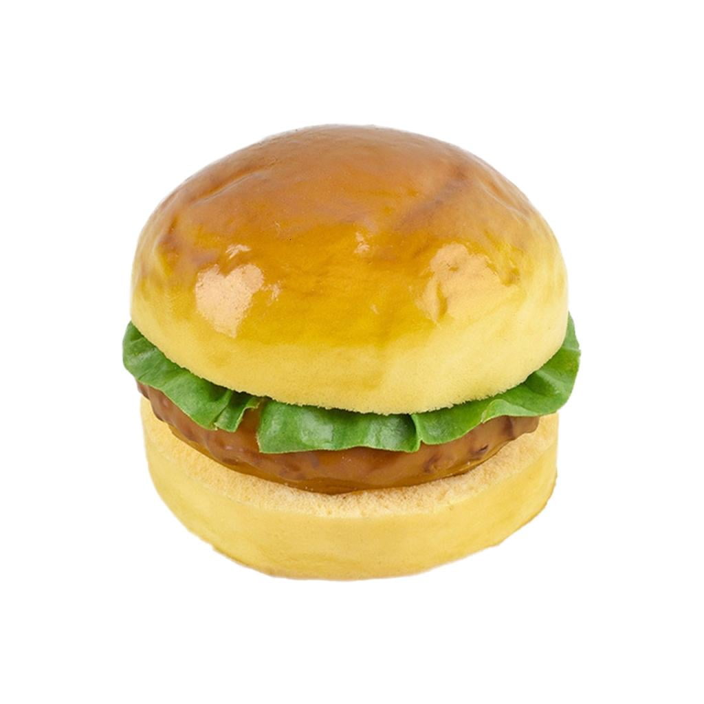 HONCLL Simulated Hamburger Bread Models Restaurant Display Props Food ...