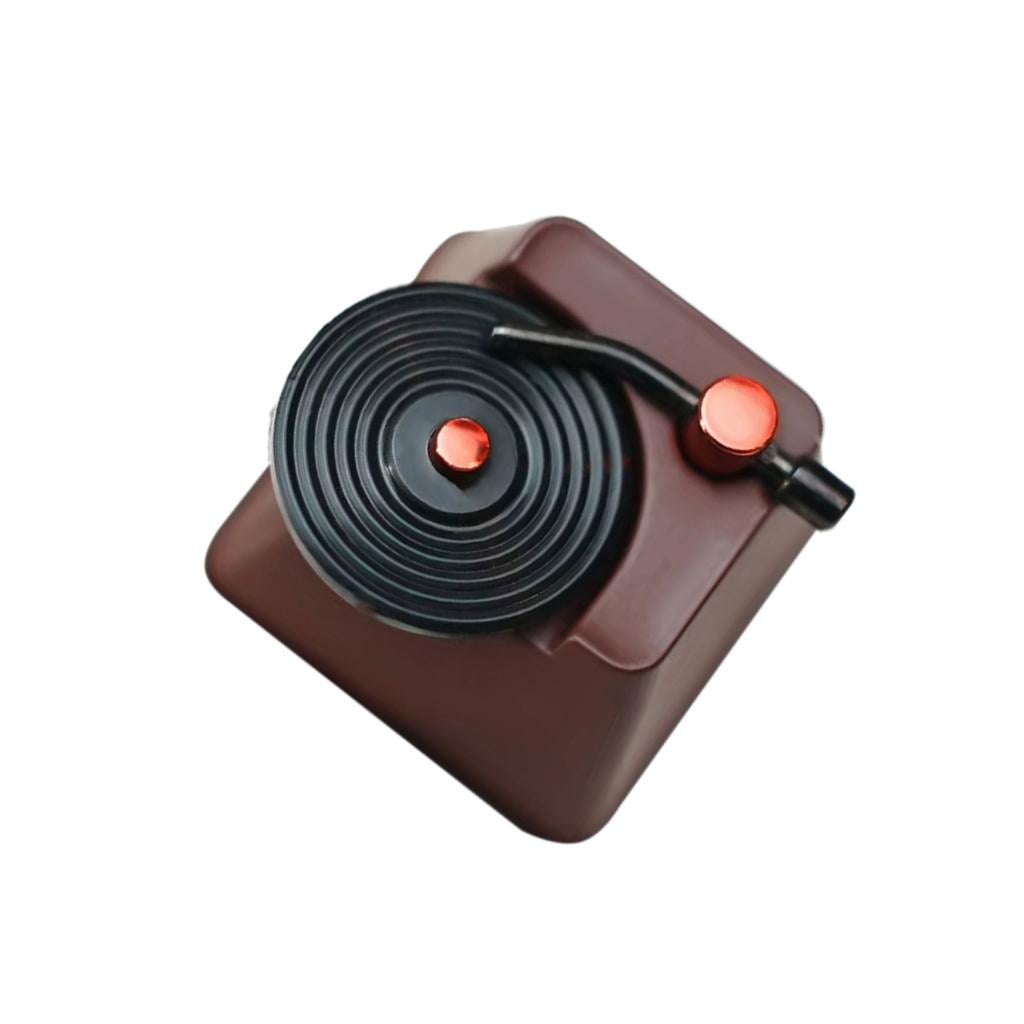 HONCLL Stainless Steel Keycaps Vinyls Record 3D Keycap ESC Customizeds ...
