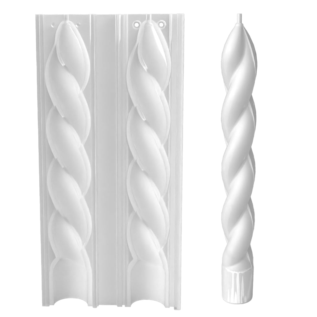 Tizuqe Twisted Rod Candle Moulds DIY Resins Molds 3D Spirals Silicone ...