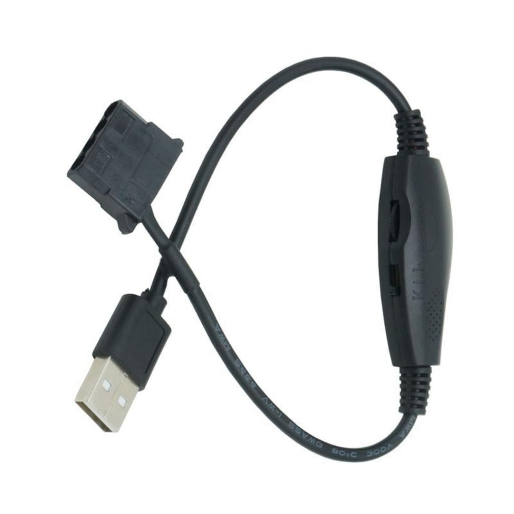 HONCLL USB to 4Pin PWM 5V USB Fan Power Adapters Cable USB to 4Pin Fan ...
