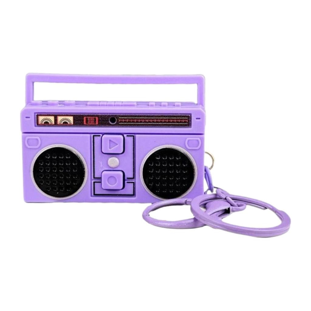 HONCLL Vintage Tape Recorder Keychain Small Recordable Cassette ...