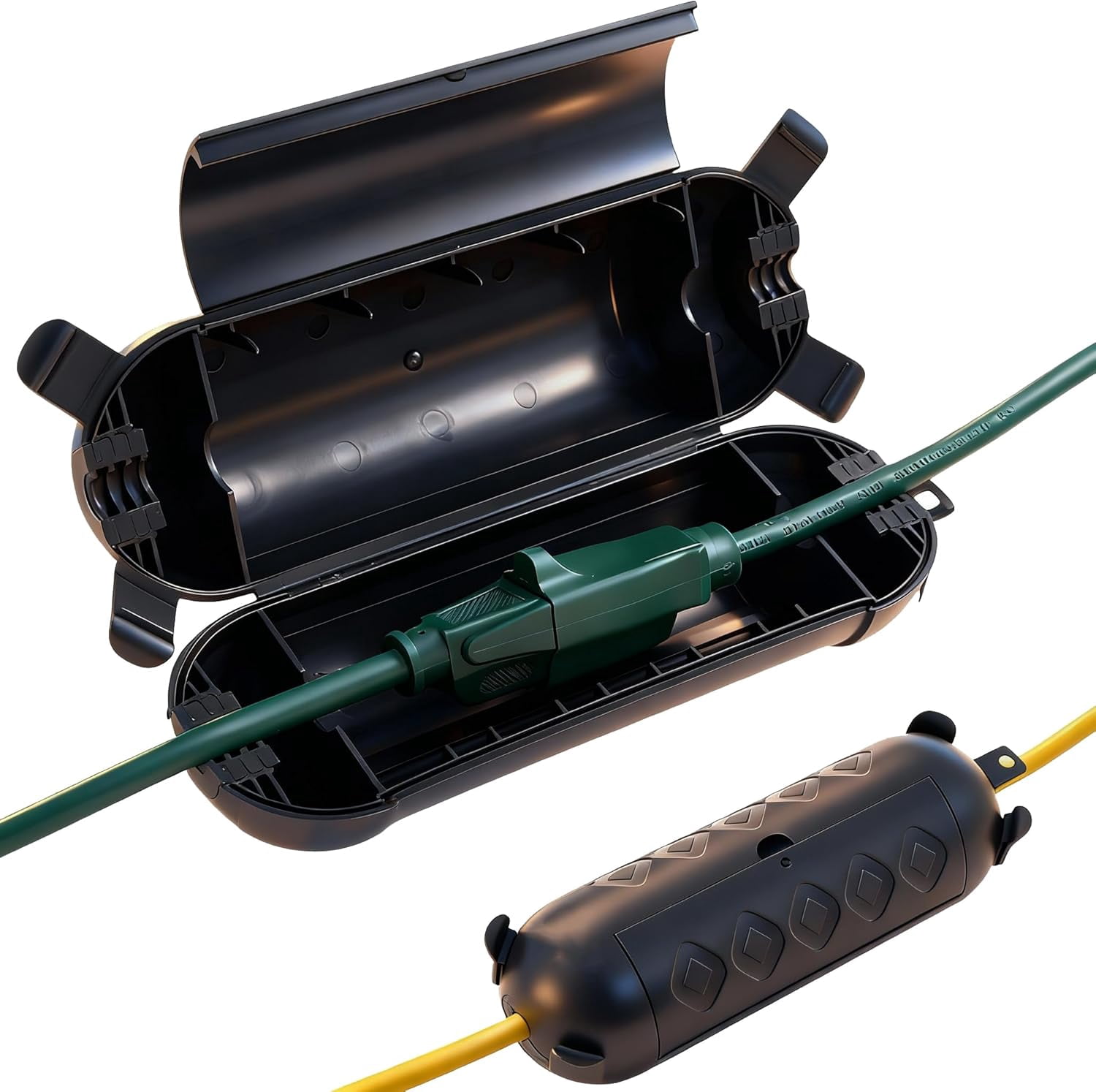 HONDERSON Mini Extension Cord Cover with Waterproof Seal 6 Pack, IP54 ...