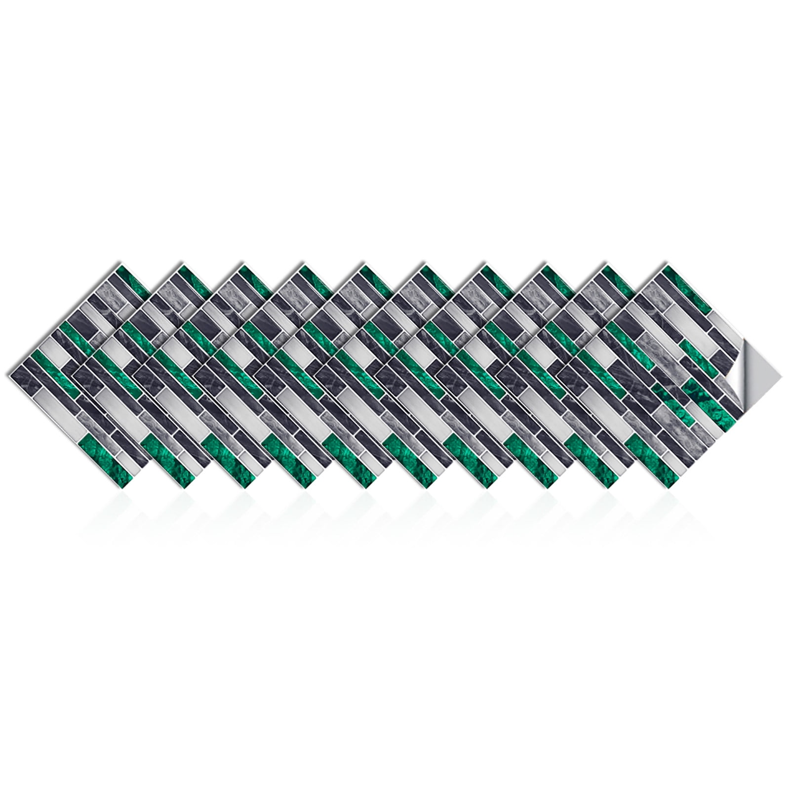 HONEDOSE 10 Sheet Peel and Stick Tile for Kitchen Backsplash Self ...